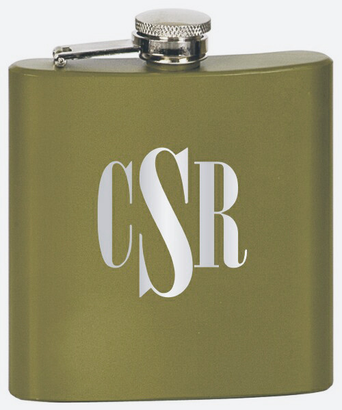 Custom Engraved Stainless Steel Leather Flask - Northwest Gifts