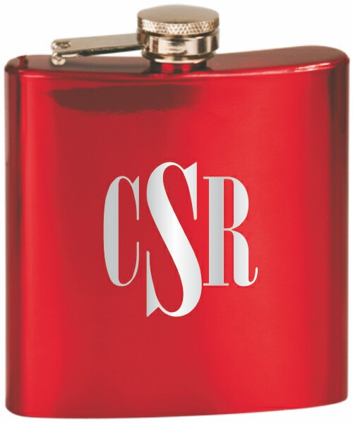 Custom Engraved Stainless Steel Leather Flask - Northwest Gifts