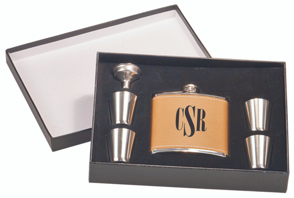 Custom Engraved Flask & Playing Cards Gift Set - Northwest Gifts
