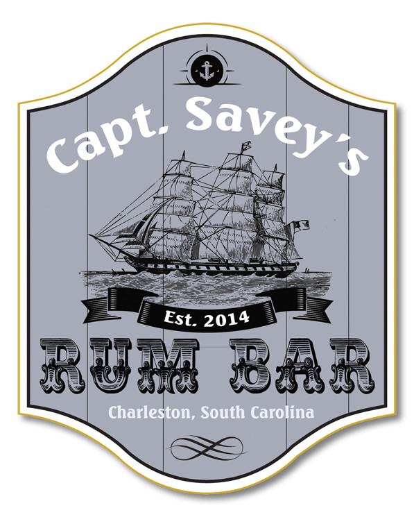 Personalized Rum Bar Sign