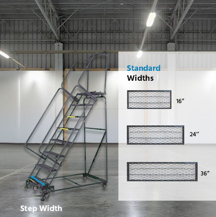 Ballymore - Ladders - Steel Rolling Ladders - 50 Degree Slope Walkdown ...