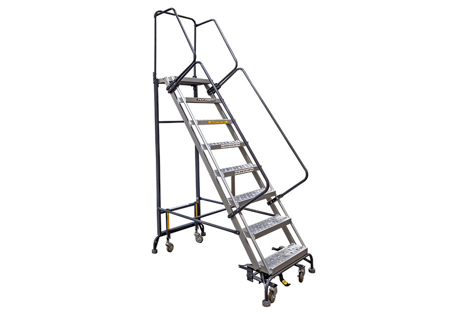 12 Step Hybrid Ladder 24" Wide Step with 32" Wide Base - Ballymore ...