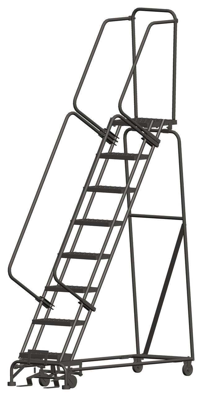 8 Step, Lock St, 16" Wide, Perforated Tread, 24" Wide Base - Ballymore ...