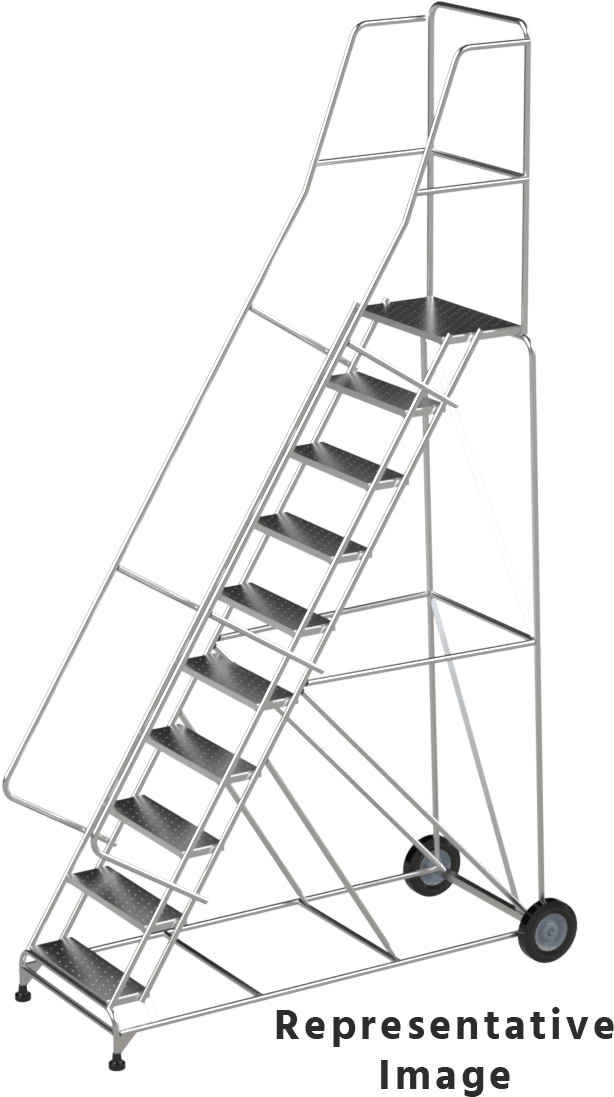 Aluminum Ladders, CALOSHA, 9 Step, 36 In Wide Base, 14 in Deep Top Step ...