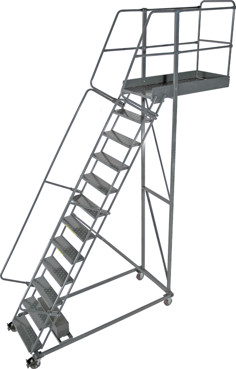 Cantilevered Ladders, 13 Step, 40 In Wide Base, 42 in Overhang ...