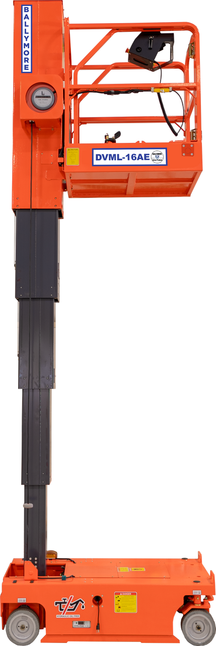 DVML-16AE - Ballymore Fully Electric Drivable Vertical Mast Lift, 15'5 ...