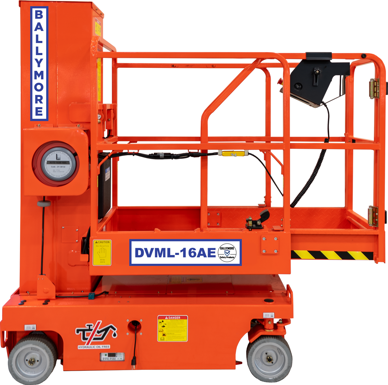 DVML-16AE - Ballymore Fully Electric Drivable Vertical Mast Lift, 15'5 ...