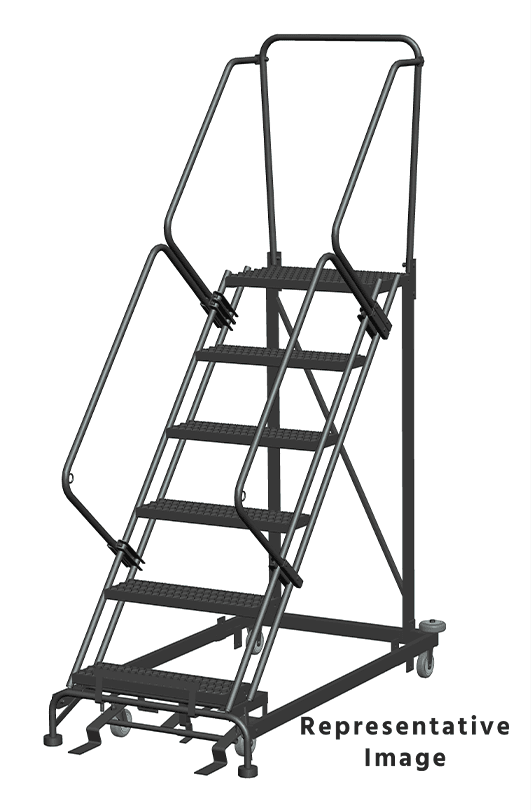 Heavy Duty 6 Step, 50 Degree Slope Ladder, R, Setup - Ballymore Safety ...