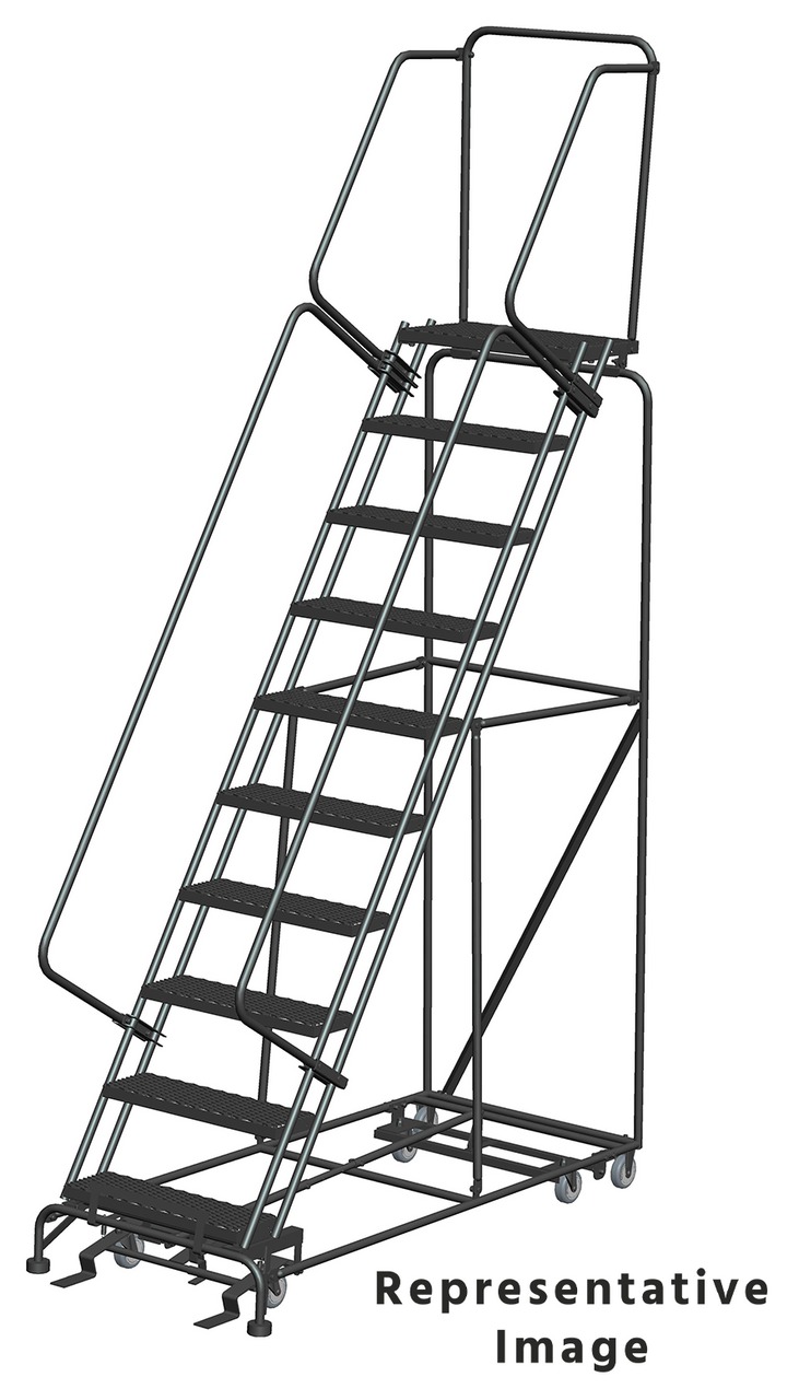 All Direction Ladders, All Directional, 10 Step, 32 In Wide Base, 14 in ...