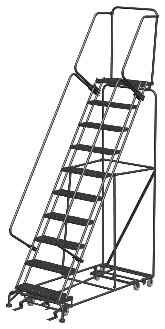 All Direction Ladders, All Directional, 10 Step, 32 In Wide Base, 14 in ...