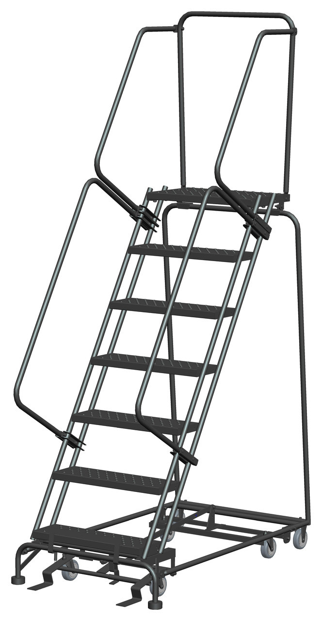 All Direction Ladders, All Directional, 7 Step, 32 In Wide Base, 14 in ...