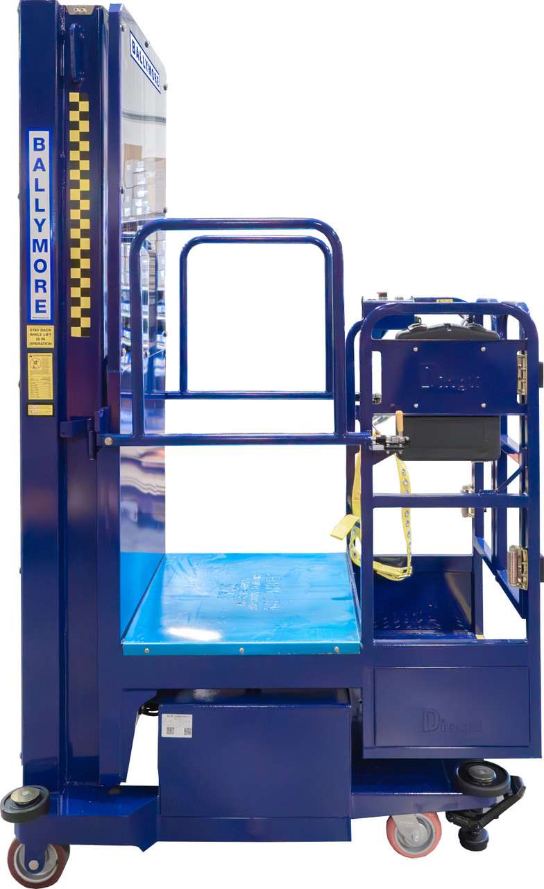PS-15S - Ballymore Personnel Lift: Push-Around, Battery, 650 lb Load ...