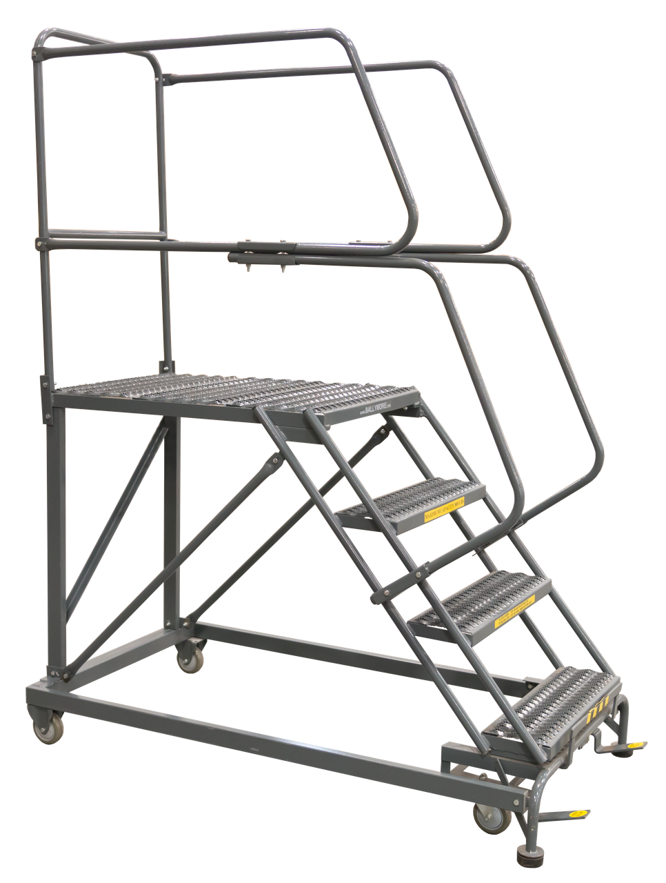 Single Entry Work Platforms, 4 Step, 33" Wide Base, 36" Deep Platform ...