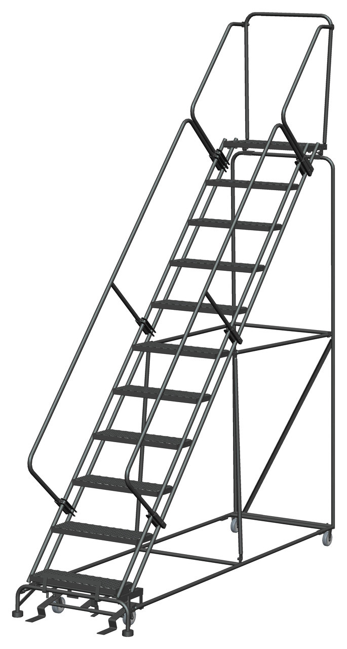 50 Degree Slope Walk Down Ladders, 11 Step, 32 In Wide Base, 14 in Deep ...