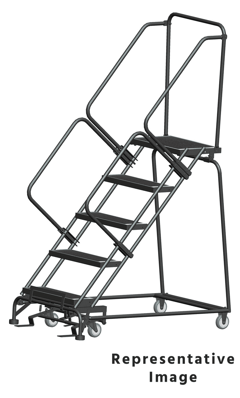 50 Degree Slope Walk Down Ladders, 7 Step, 24 In Wide Base, 14 in Deep ...