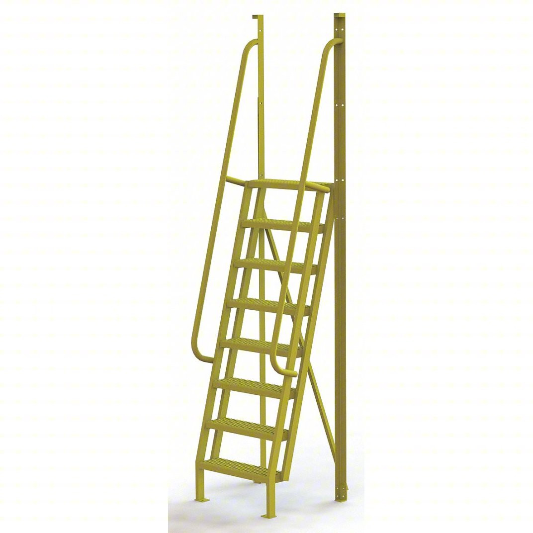 U-Design 8 Step Crossover Ladder: 75° Incline, 1,000 Lb Load Capacity ...
