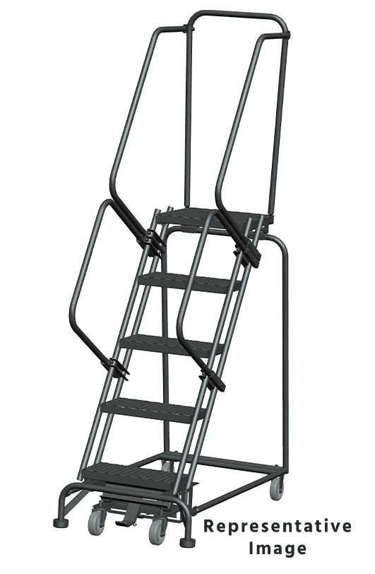 Weight-Actuated Series Ladders, Weight Actuated, 5 Step, 24 In Wide ...