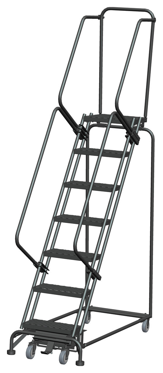 Weight-Actuated Series Ladders, Weight Actuated, 7 Step, 24 In Wide ...