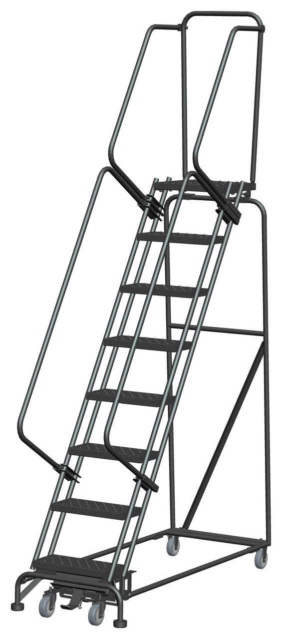 Weight-Actuated Series Ladders, Weight Actuated, 8 Step, 24 In Wide ...