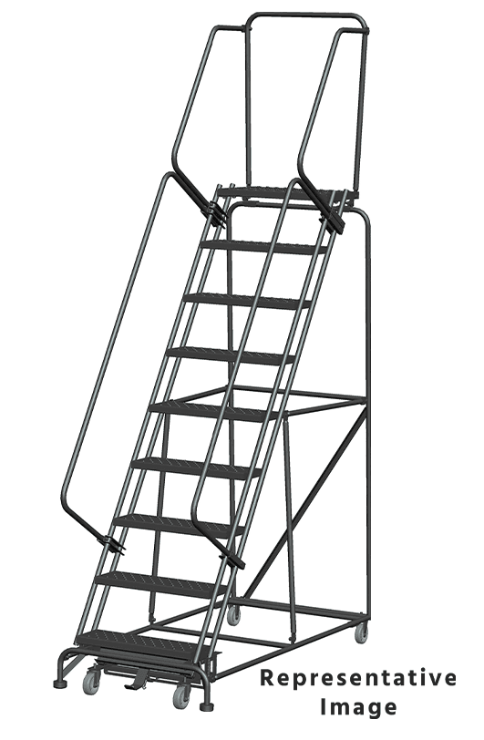 Weight-Actuated Series Ladders, Weight Actuated, 9 Step, 32 In Wide ...