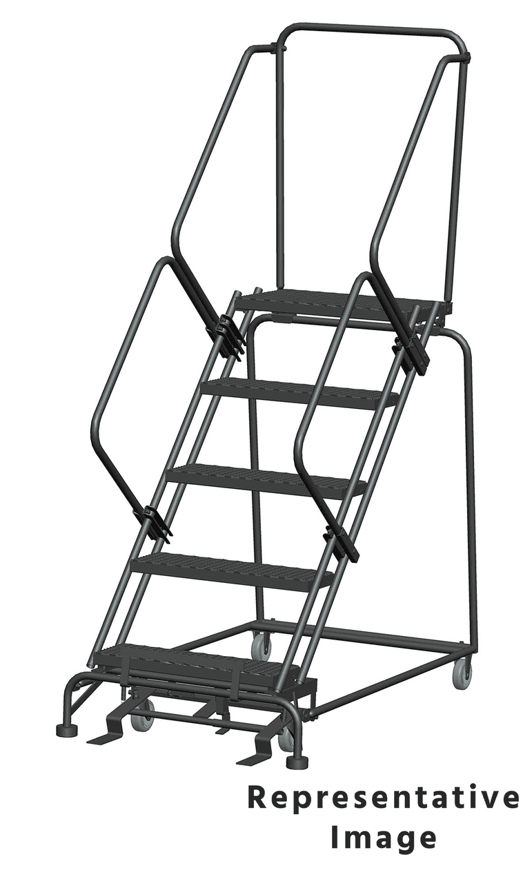 50 Degree Slope Walk Down Ladders, 6 Step, 32 In Wide Base, 28 in Deep ...