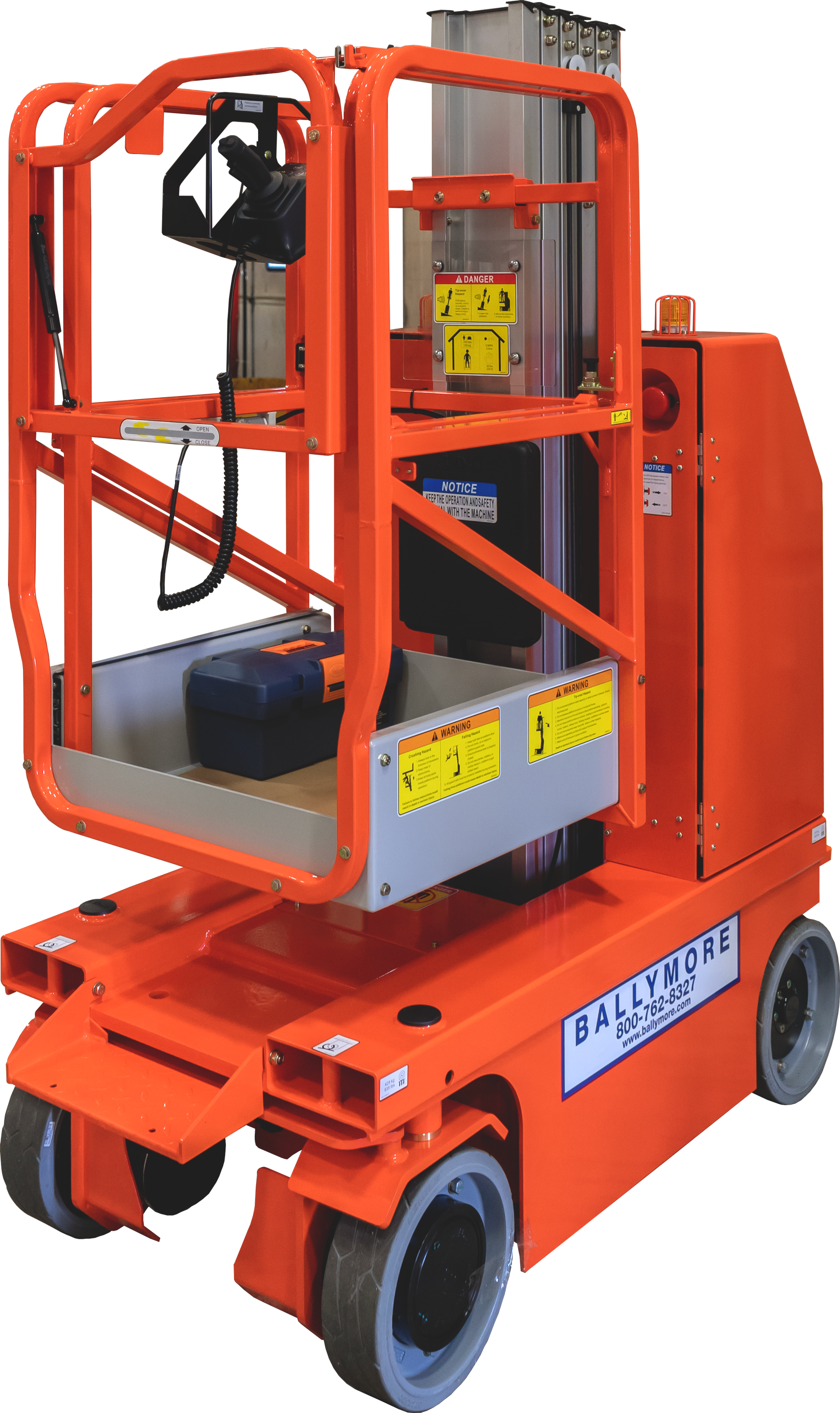 DVML-16AE - Ballymore Fully Electric Drivable Vertical Mast Lift, 15'5 ...