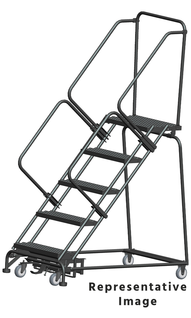 50 Degree Slope Walk Down Ladders, 5 Step, 24 In Wide Base, 14 in Deep ...