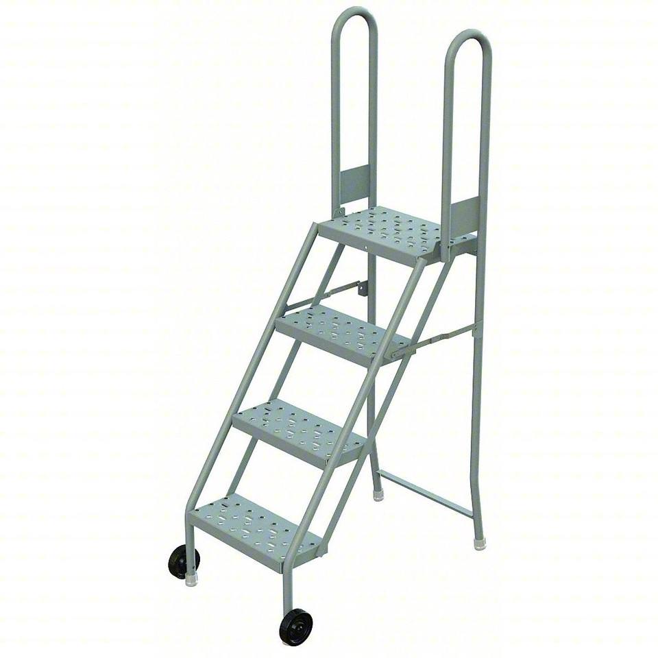 Tri-Arc KDMF103166 3-Step Mobile/Folding Steel Step Stand Tilt and Roll ...