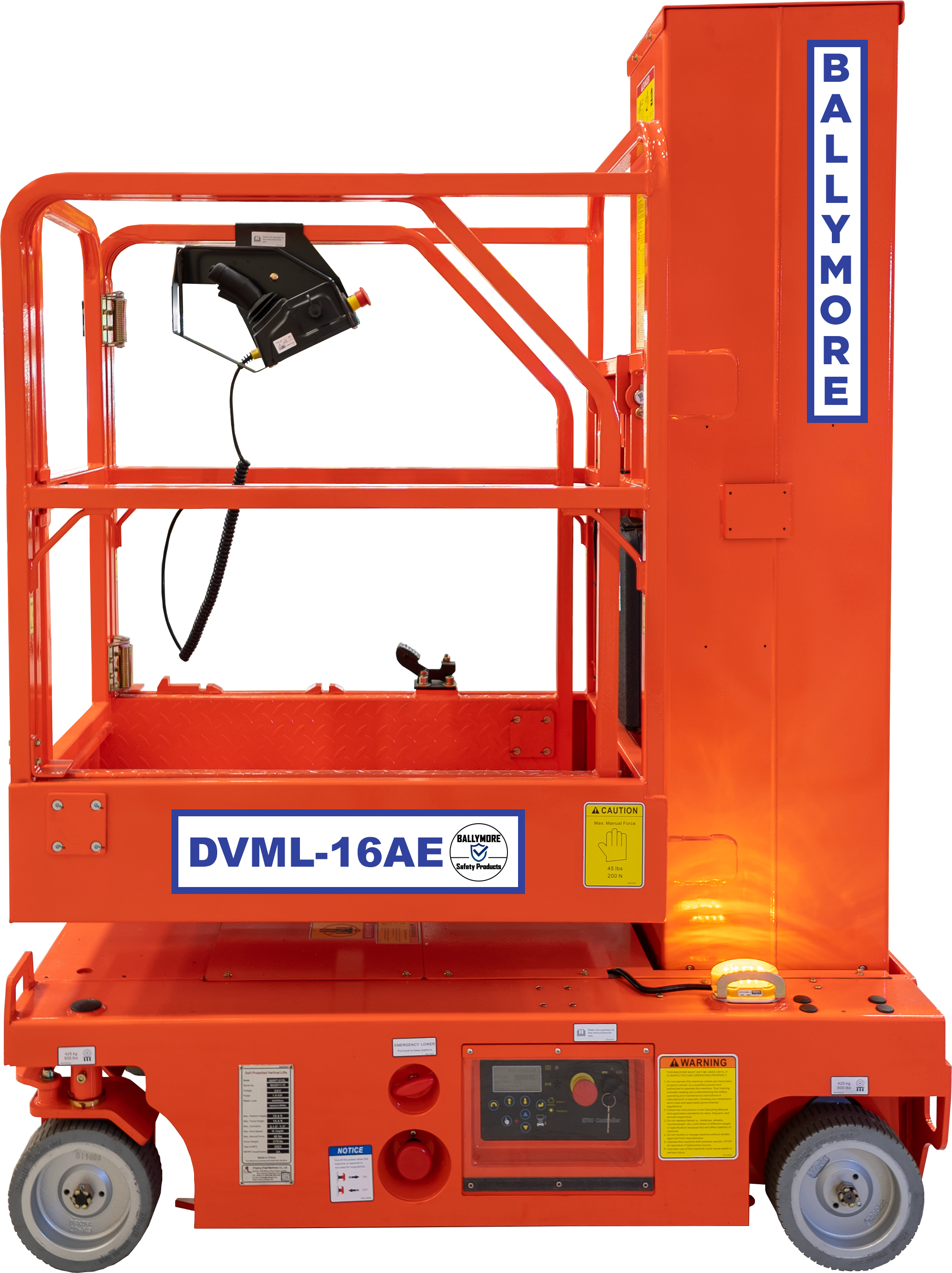 DVML-18 - Ballymore Drivable Vertical Mast 19' 8" Lift , 330 Lb ...