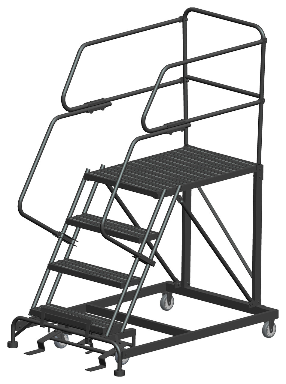 Single Entry Work Platforms, 7 Step, 38 In Wide Base, 36 in Deep ...