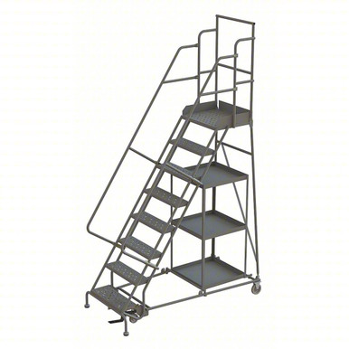 KD 8 STEP Stock Picking Rolling Ladder: 80 in Platform Height, 20 in ...