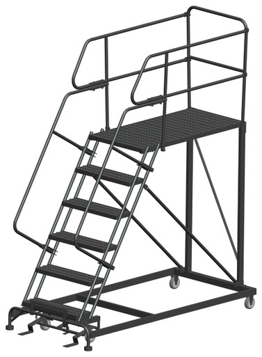 Single Entry Work Platforms, 6 Step, 38 In Wide Base, 48 in Deep ...