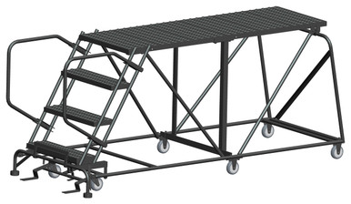 Single Entry Work Platforms - Without Handrails, 4 Step, 38 In Wide ...