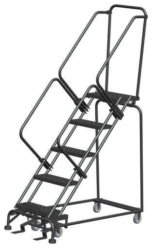 50 Degree Slope Walk Down Ladders, 5 Step, 24 In Wide Base, 14 in Deep ...