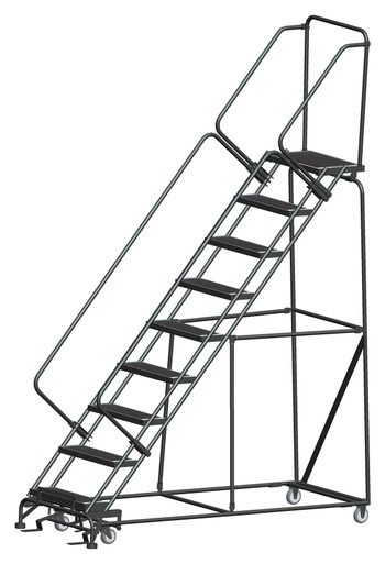 50 Degree Slope Walk Down Ladders, 9 Step, 32 In Wide Base, 14 in Deep ...