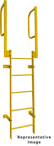 Straight Height Ladder 7 Rungs With Walkthru - Ballymore Safety Products