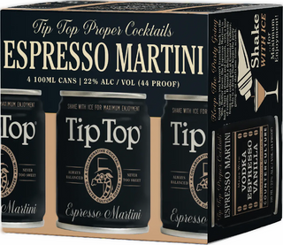 Tip Top Cocktails Espresso Martini (4 Pack) - The Whisky Shop - San ...