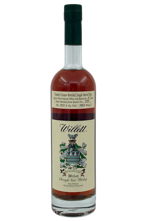 Willett Family Estate Rye, 11 Year Old, Barrel #2331 - The Whisky Shop ...