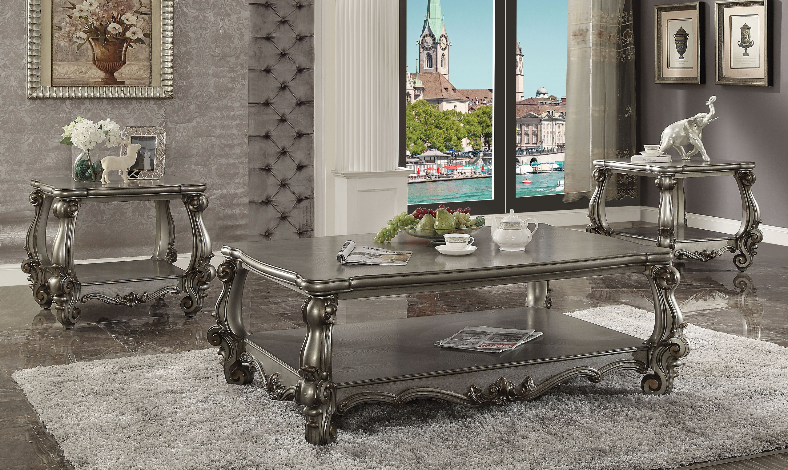 HD8024 Kamala Goddess Formal Coffee Table - Inland Empire Furniture