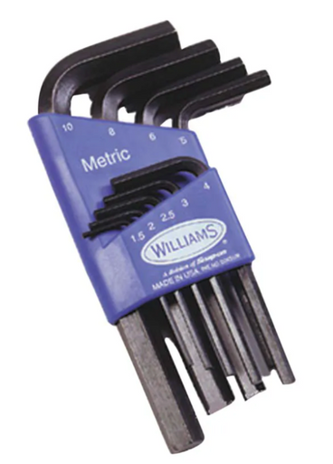 Folding Hex Long Key Set, Metric, 9 pc - Absolute Scientific Products