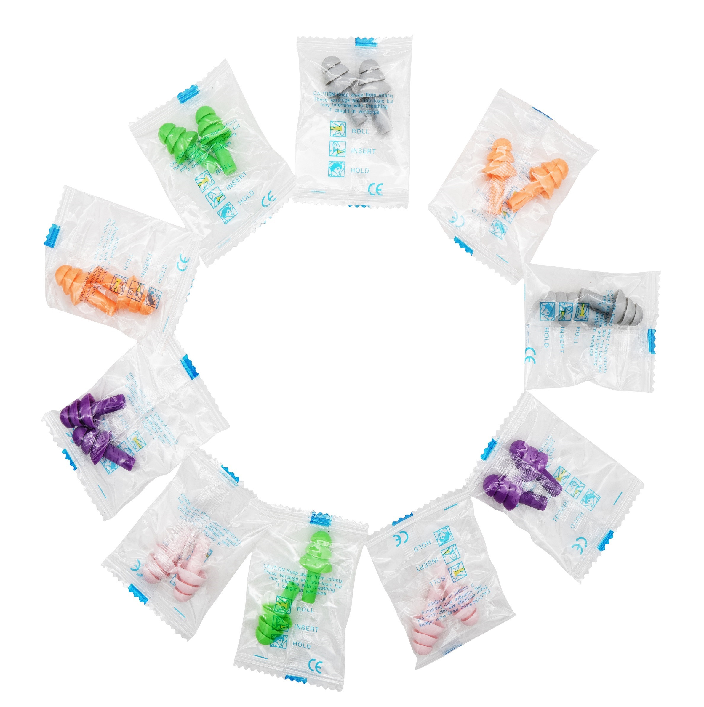 Corded Reusable Ear Plugs 100 Pairs Soft Silicone Washable NRR 25dB