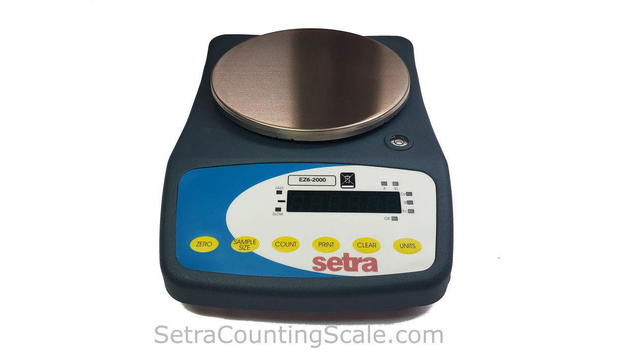Setra 407163 EZ6-5000 Easy Count 6 button, 5000 x 0.05 g Counting Scale