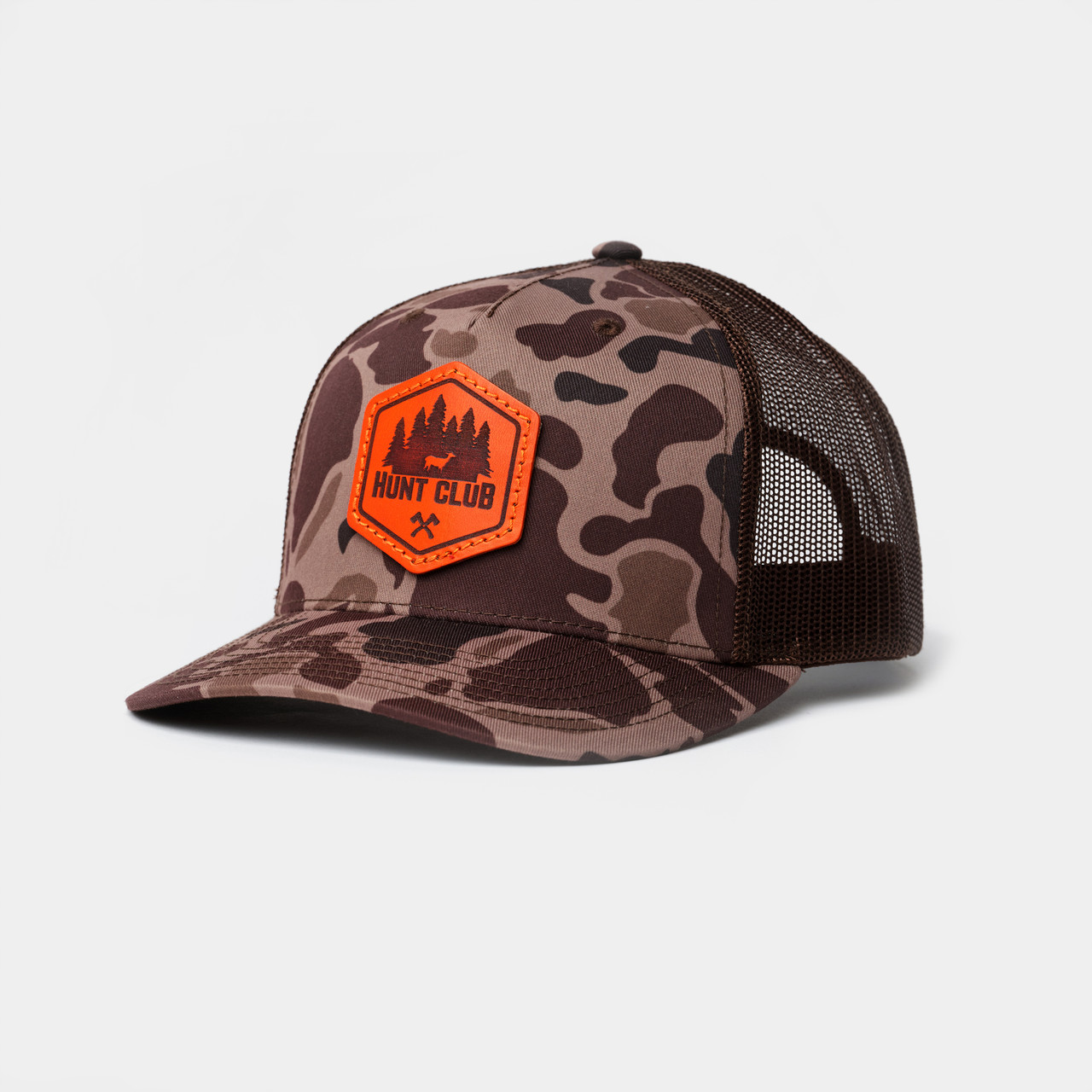 Richardson 112 Printed Five Panel Trucker, Custom Leather Patch Hat ...
