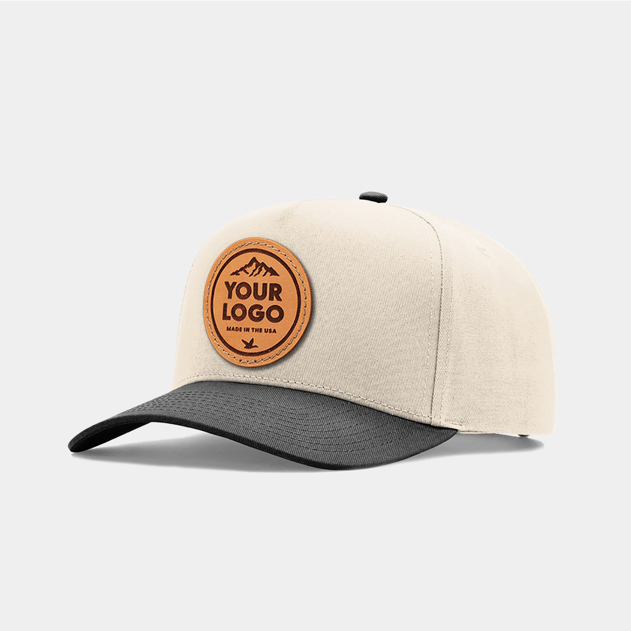 Richardson 323FPC 5 Panel Champ, Custom Leather Patch Hat - Monomoy ...