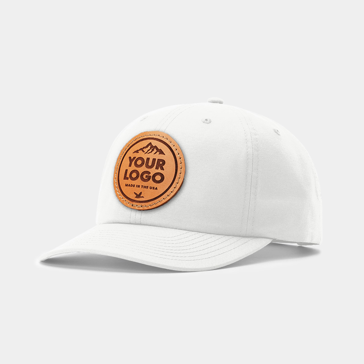 Richardson 262 Relaxed 6 Panel Snapback, Custom Leather Patch Hat ...