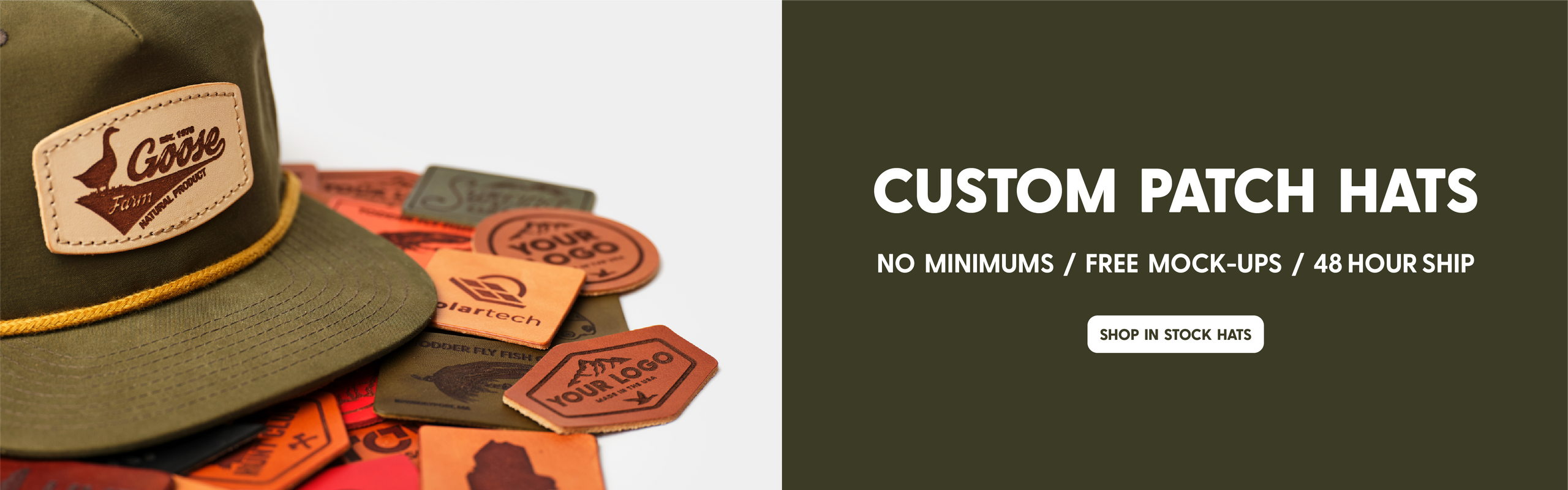 Monomoy | Custom Leather Patch Hats