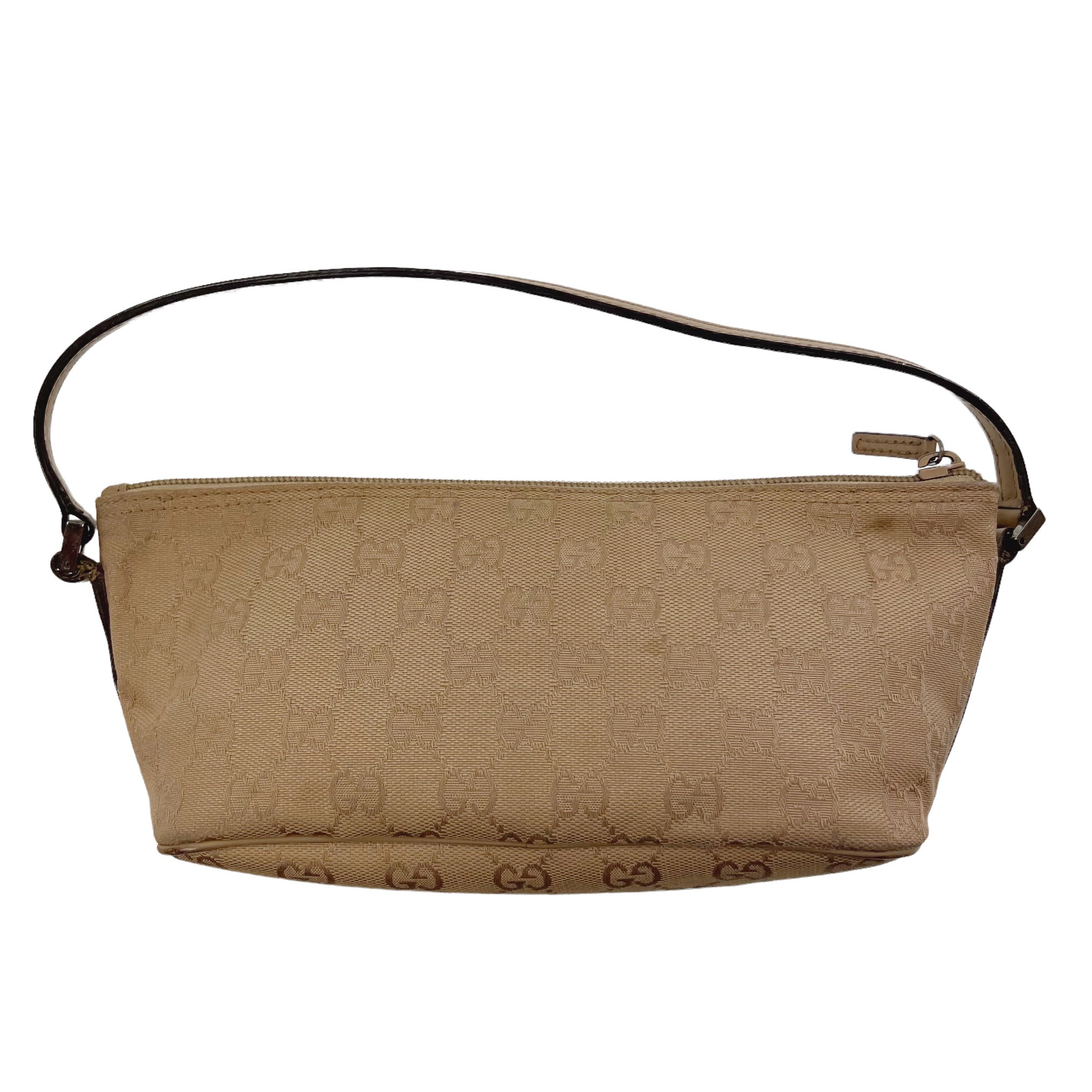 Gucci Beige Monogram Shoulder Bag - Oliver's Archive