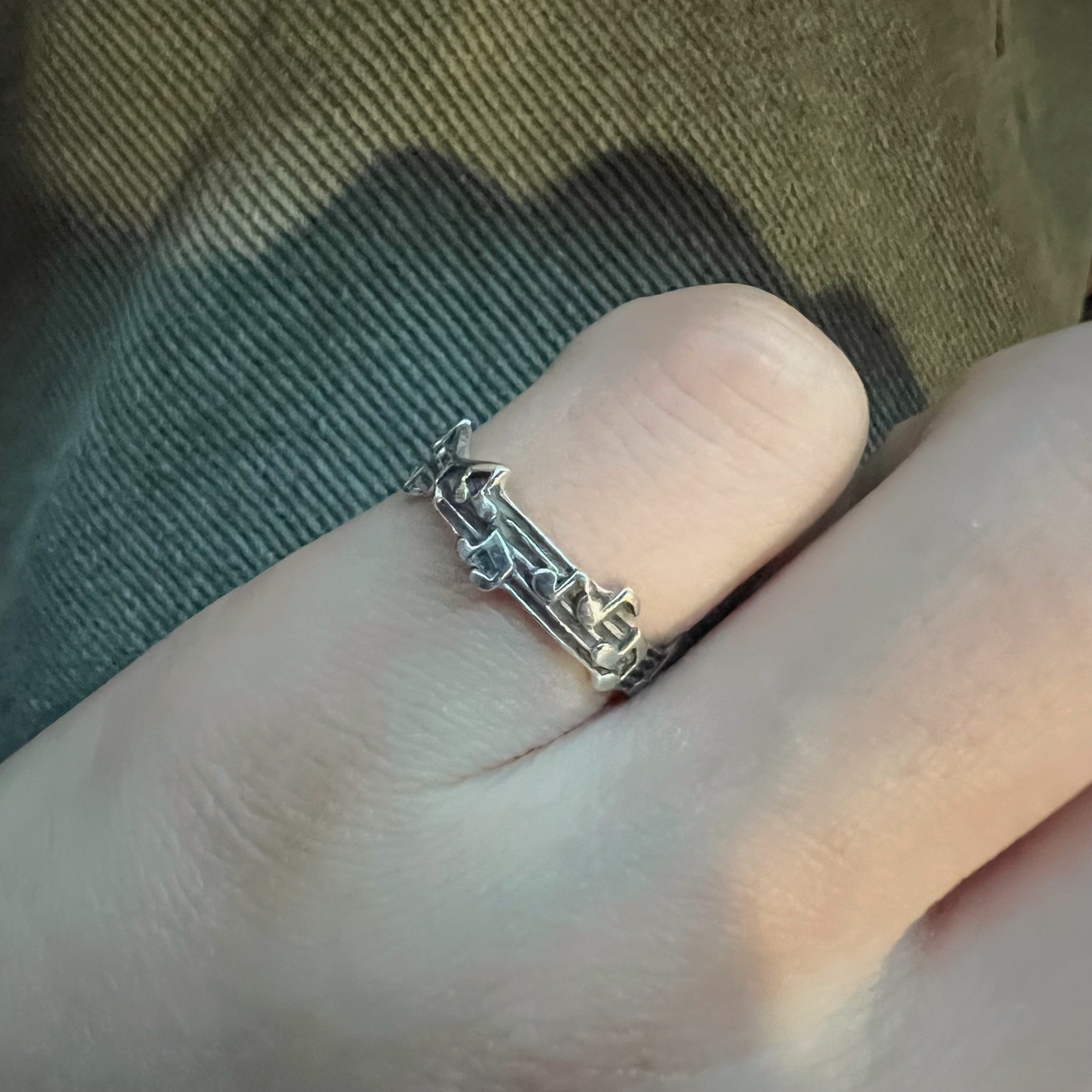 Sterling Silver Music Note Ring - Oliver's Archive