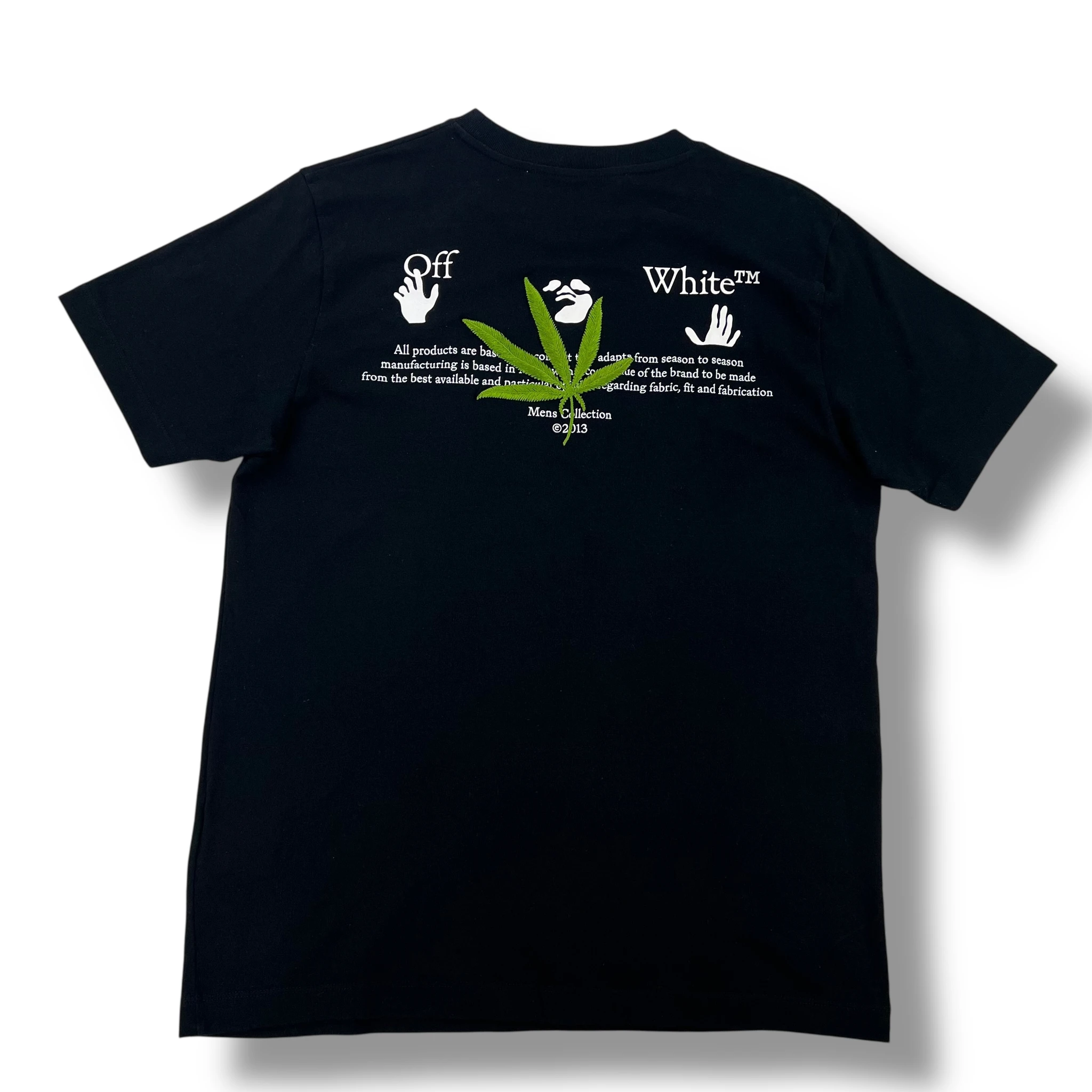 Off-White Weed Leaf T Shirt - Oliver's Archive