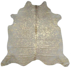 Gold Metallic Cowhide Rugs by City Cows Cowhide